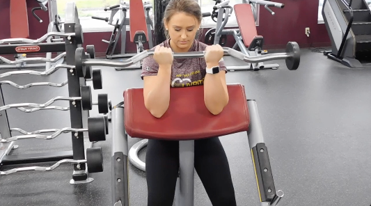 EZ Bar Preacher Curls